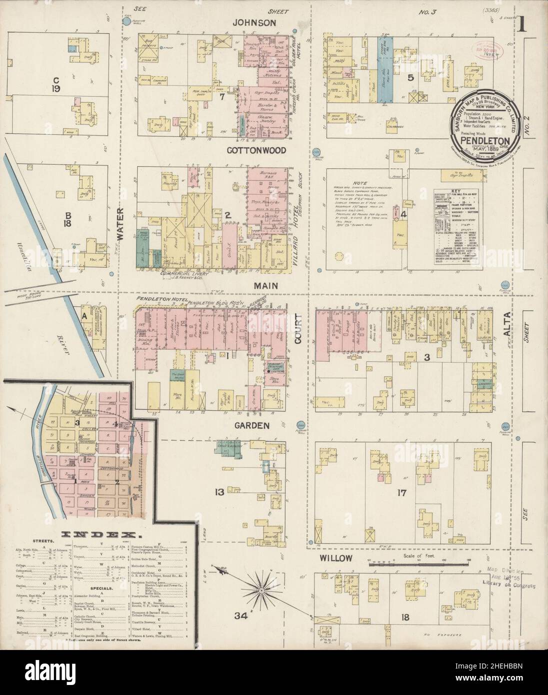 Map of pendleton oregon hi-res stock photography and images - Alamy
