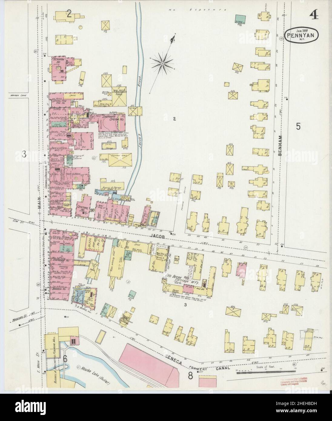 Map of penn yan hi-res stock photography and images - Alamy