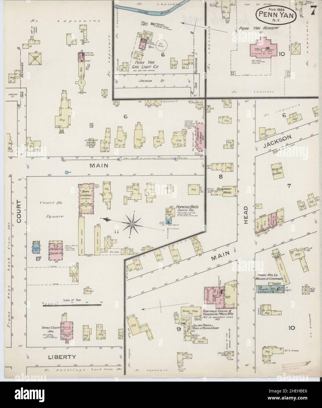 Map of penn yan new york hi-res stock photography and images - Alamy