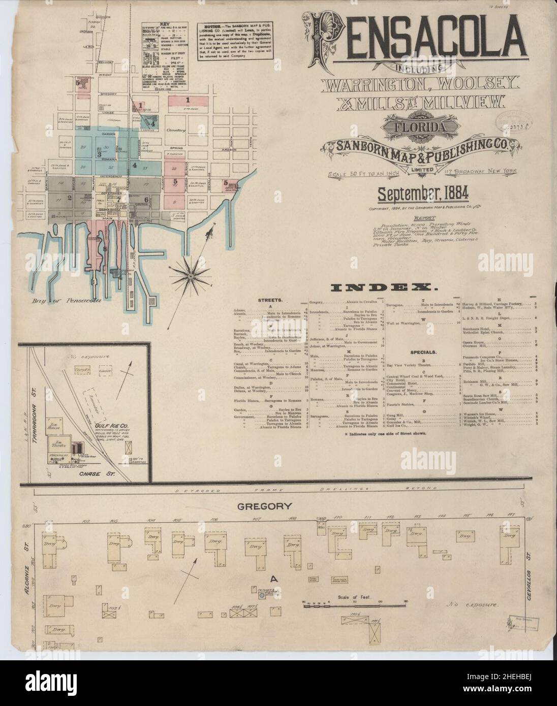 Escambia county map hi-res stock photography and images - Alamy