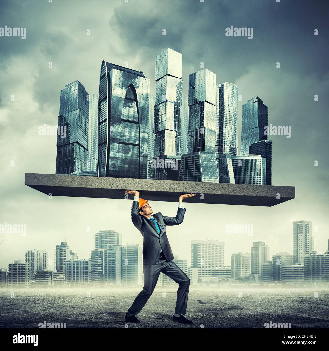 Hard construction work Stock Photo - Alamy