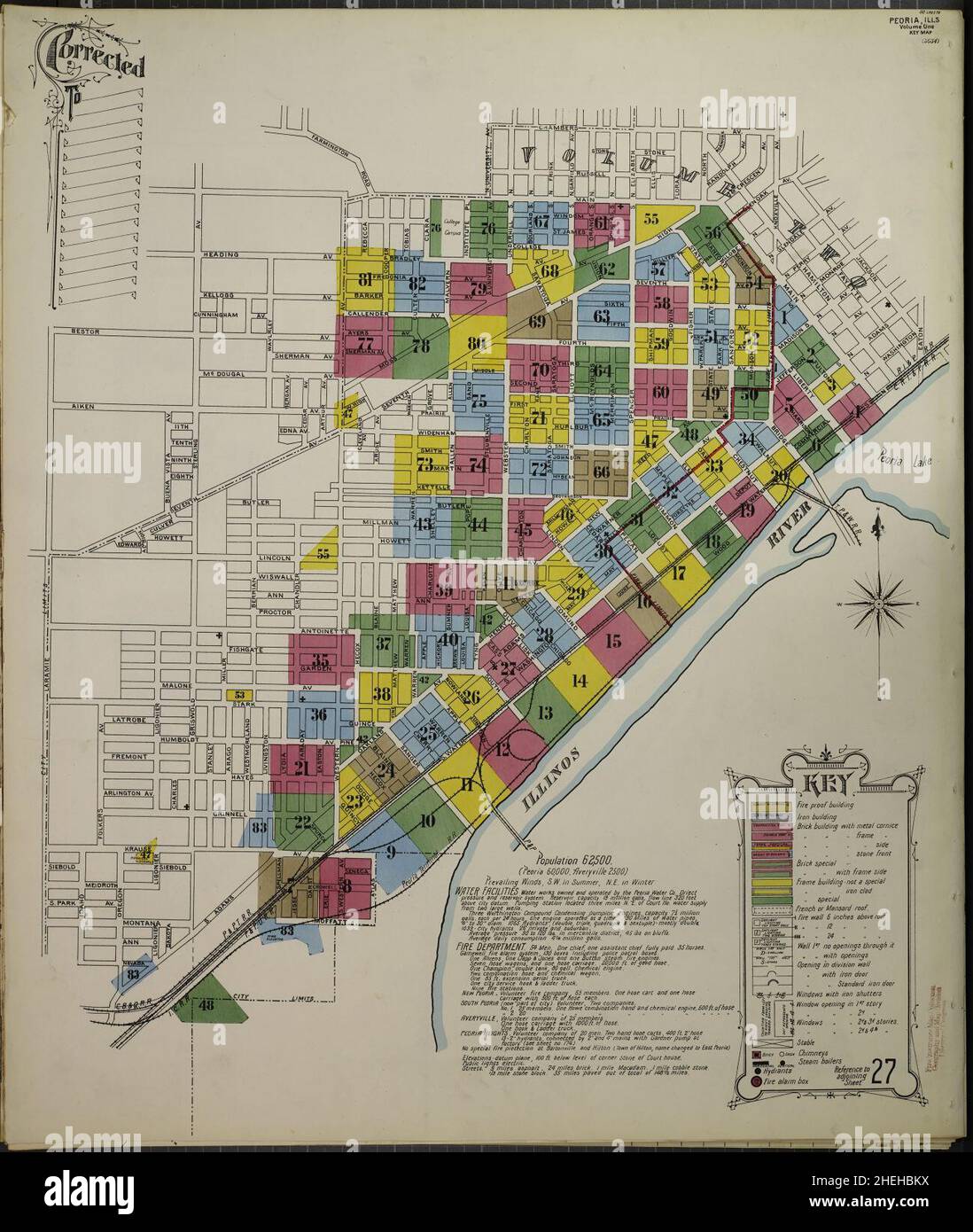Map of peoria hi-res stock photography and images - Alamy