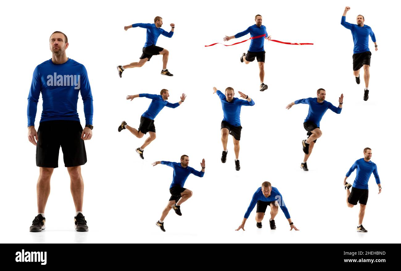 Development of movements. Collage made of images of professional ...