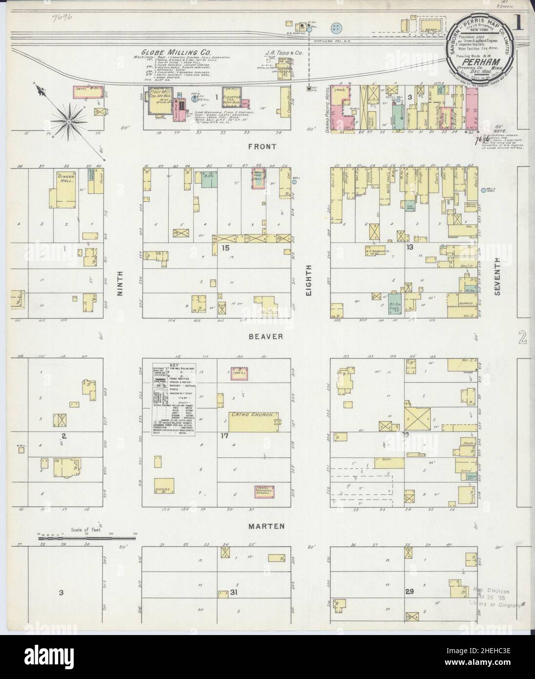 Map of perham hi-res stock photography and images - Alamy