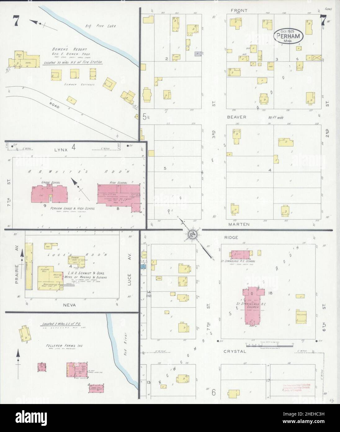 Map of perham hi-res stock photography and images - Alamy