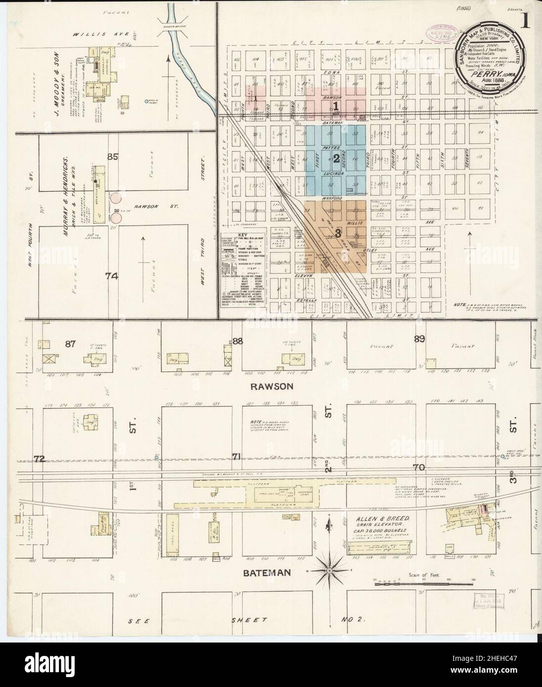 Perry iowa map hi-res stock photography and images - Alamy