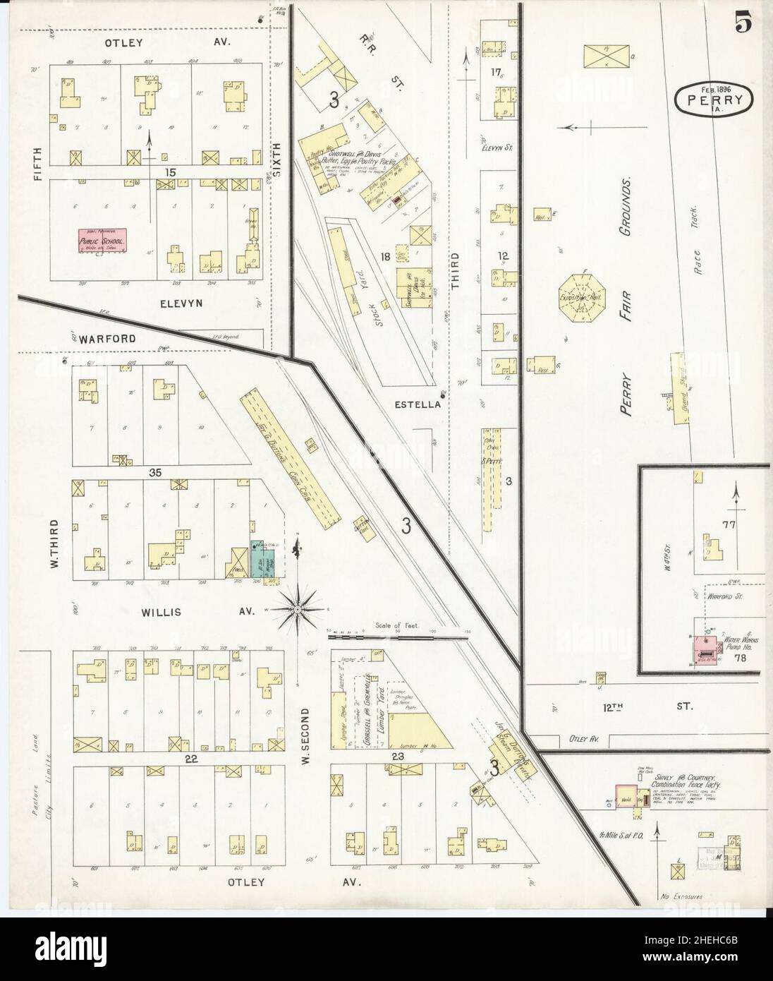 Perry iowa map hi-res stock photography and images - Alamy