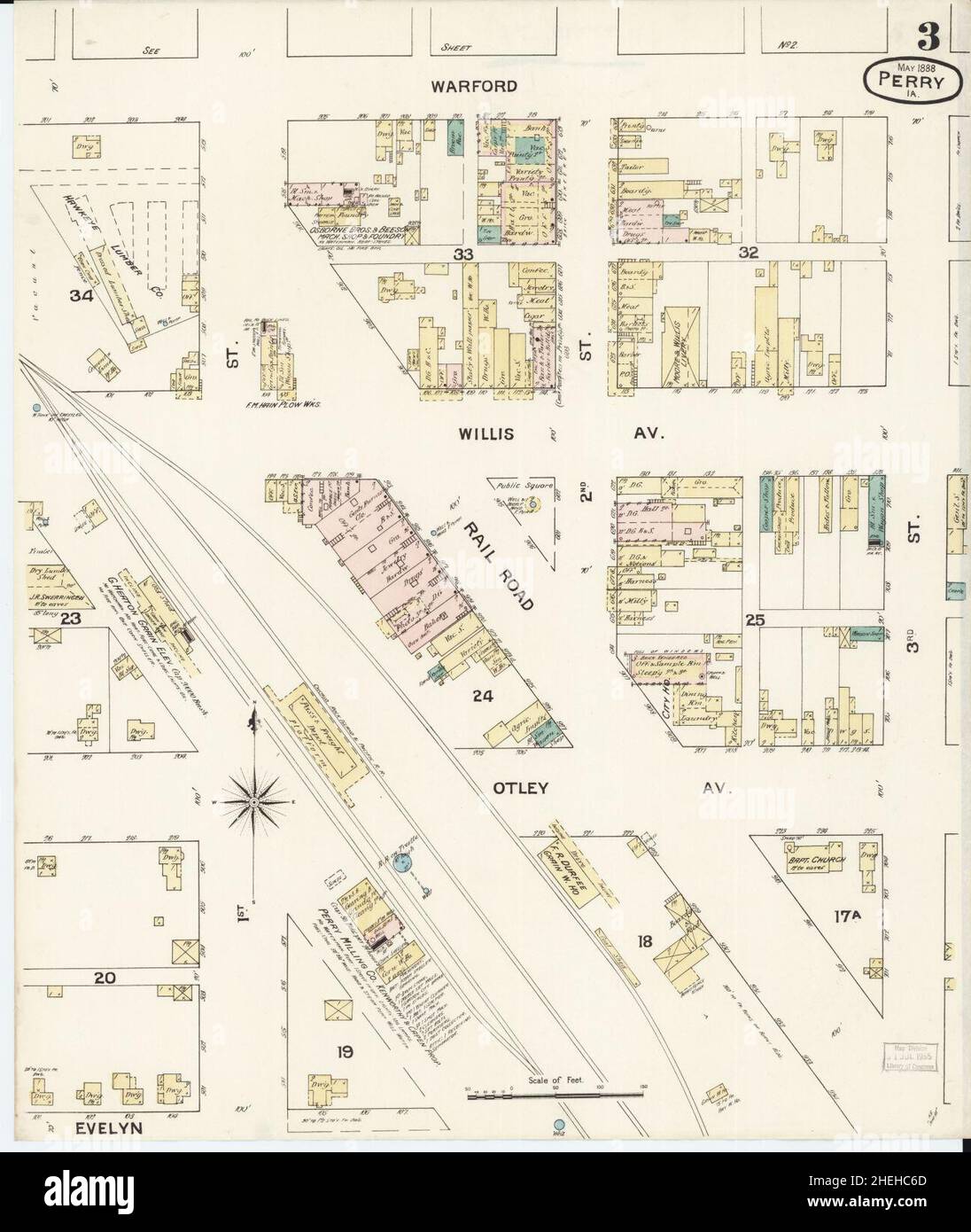 Perry iowa map hi-res stock photography and images - Alamy