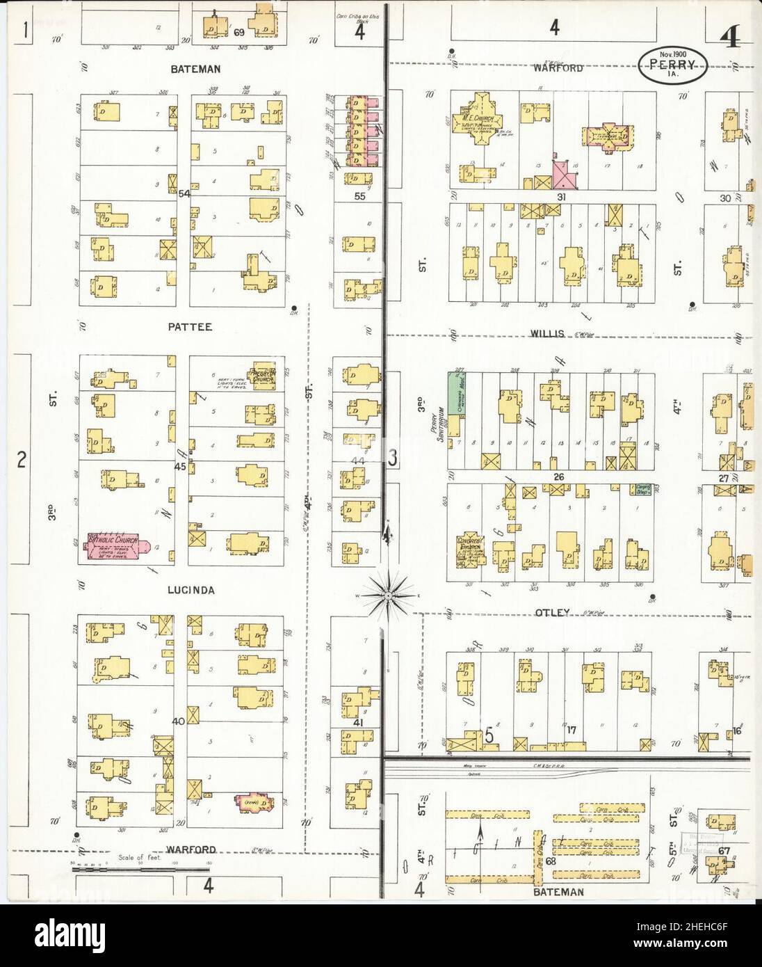 Perry iowa map hi-res stock photography and images - Alamy