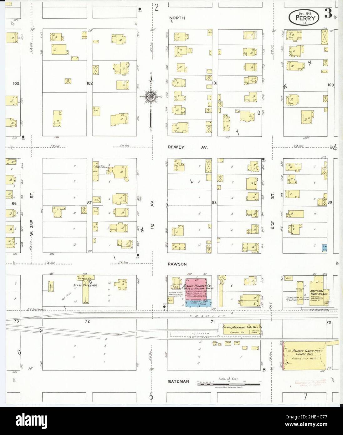 Perry iowa map hi-res stock photography and images - Alamy