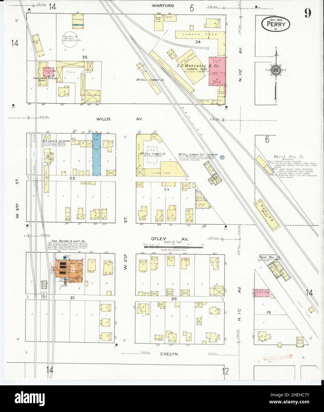 Perry iowa map hi-res stock photography and images - Alamy