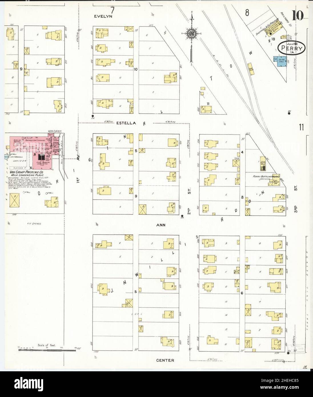 Perry iowa map hi-res stock photography and images - Alamy