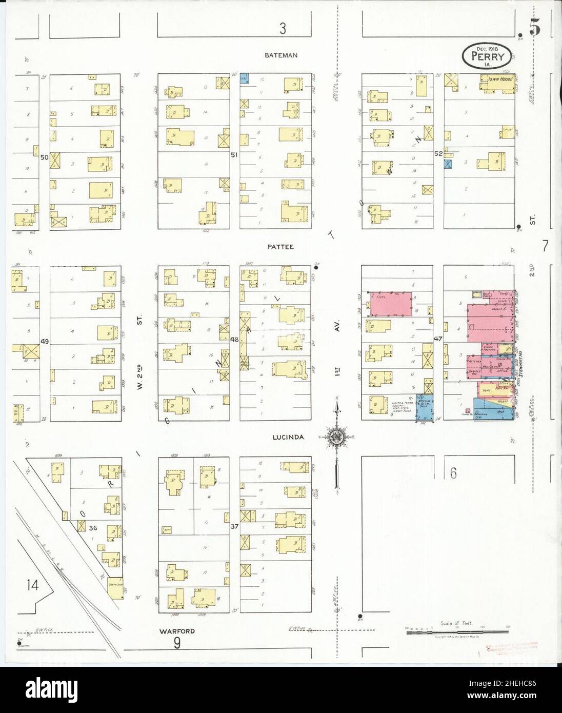 Perry iowa map hi-res stock photography and images - Alamy