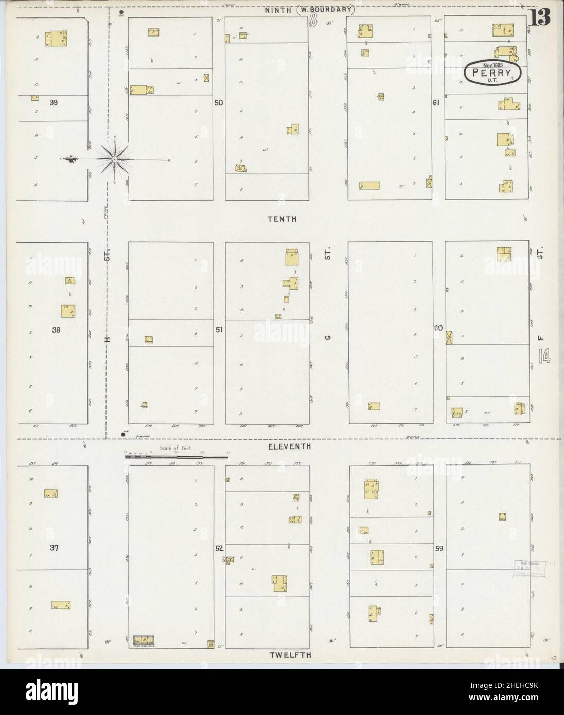 Map of perry oklahoma hi-res stock photography and images - Alamy