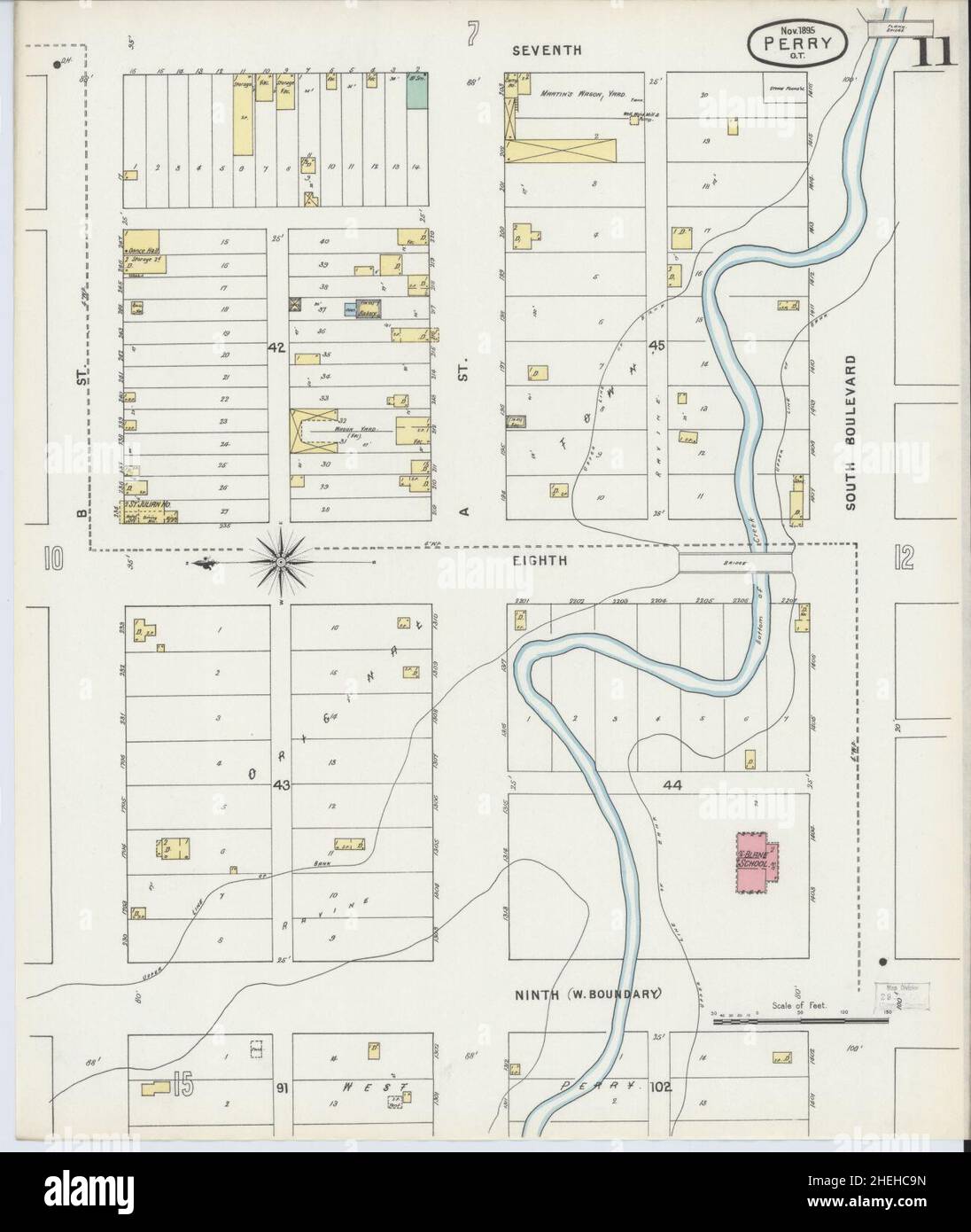 Map of perry oklahoma hi-res stock photography and images - Alamy