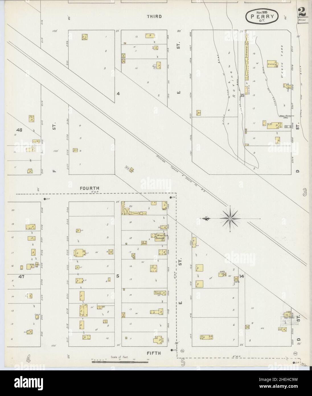Map of perry oklahoma hi-res stock photography and images - Alamy