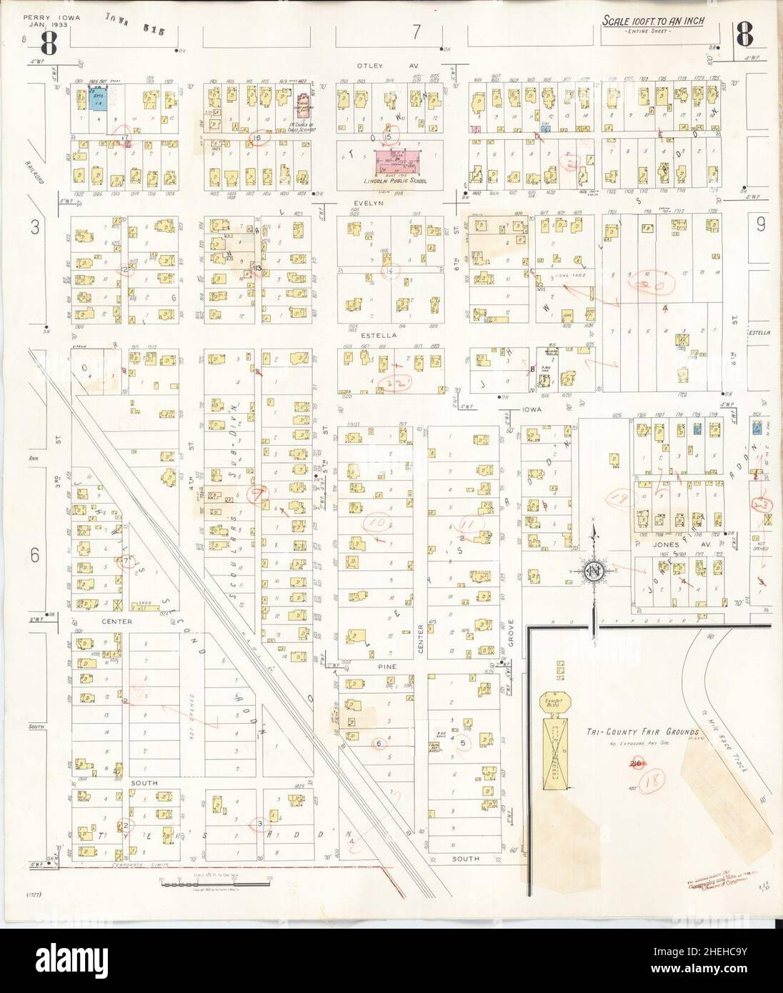 Perry iowa map hi-res stock photography and images - Alamy