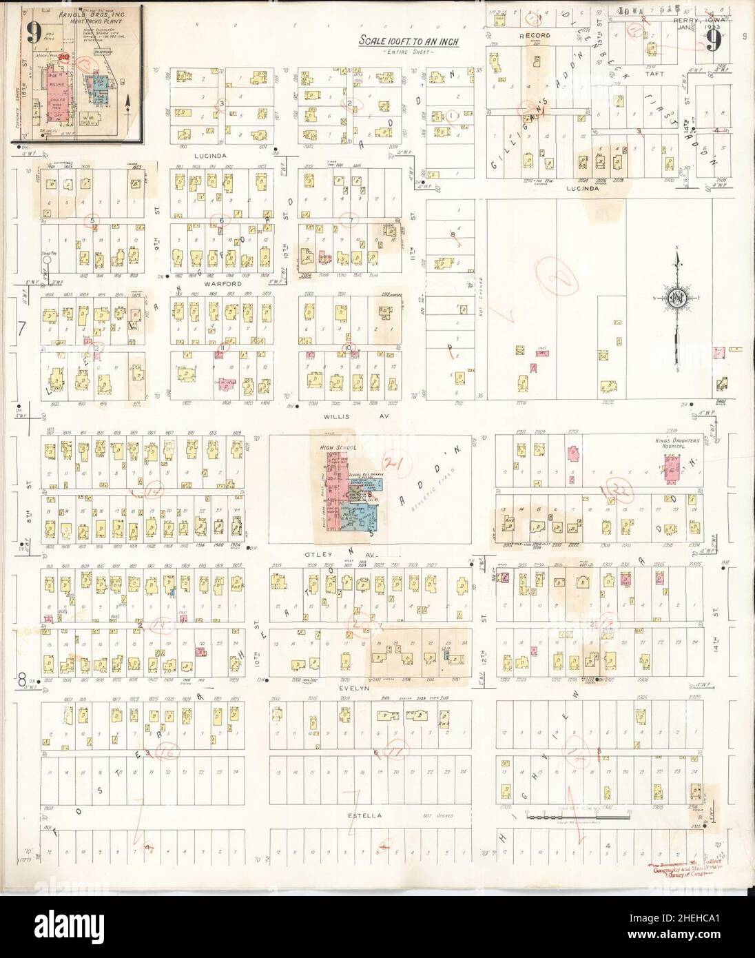 Perry iowa map hi-res stock photography and images - Alamy