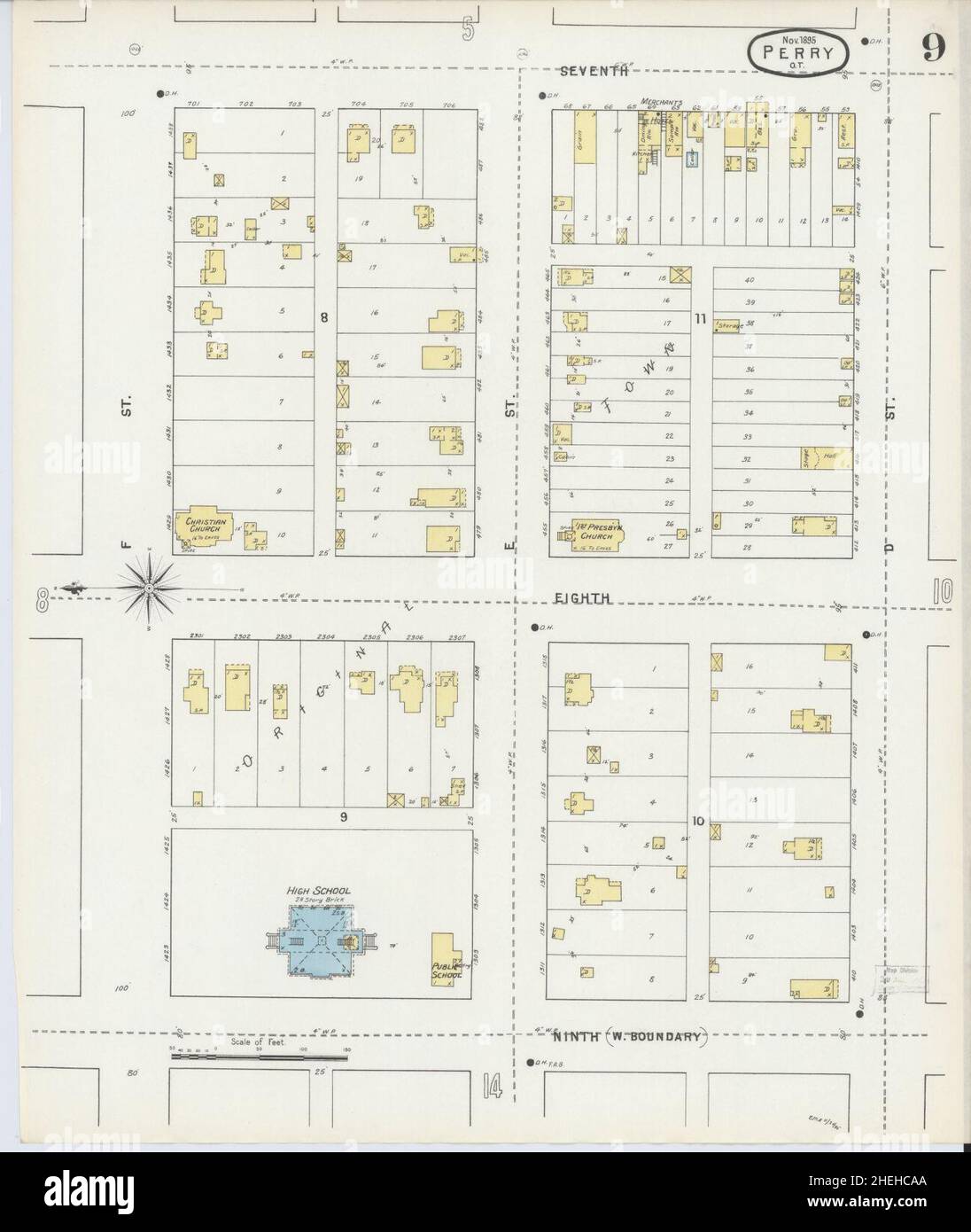 Map of perry oklahoma hi-res stock photography and images - Alamy
