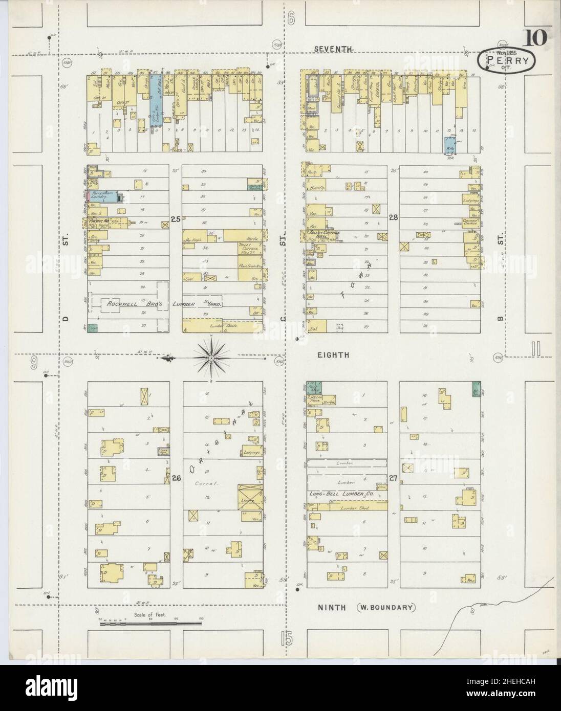 Map of perry oklahoma hi-res stock photography and images - Alamy