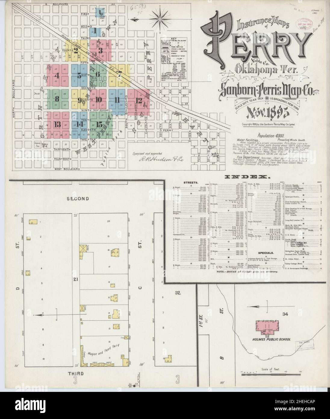 Perry oklahoma map hi-res stock photography and images - Alamy