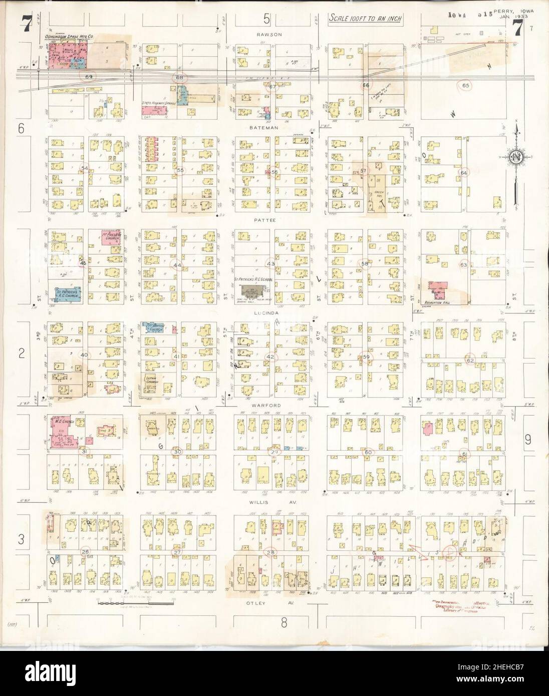 Perry iowa map hi-res stock photography and images - Alamy