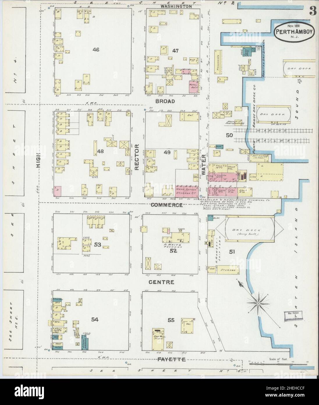 Map of perth amboy hi-res stock photography and images - Alamy