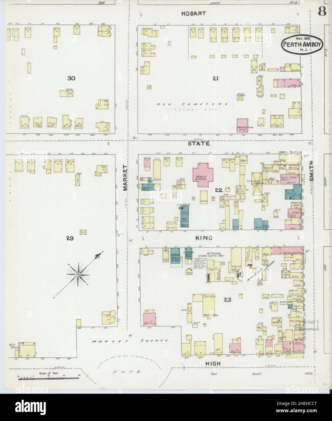 Map of perth amboy hi-res stock photography and images - Alamy