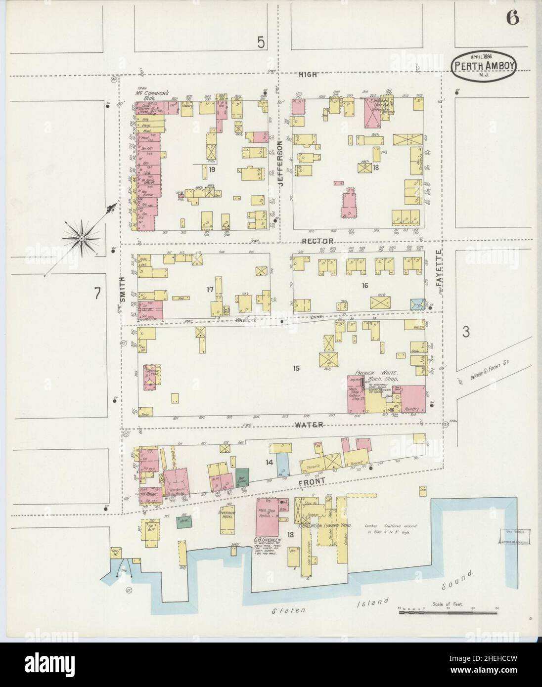 Map of perth amboy new jersey hi-res stock photography and images - Alamy