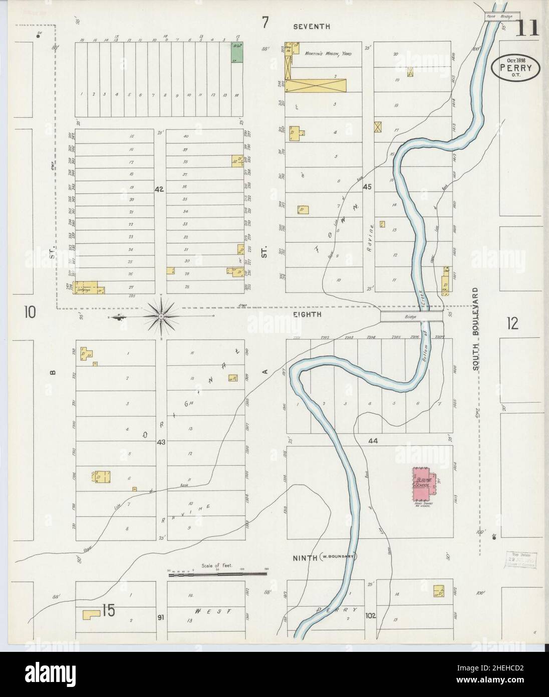 Map of perry oklahoma hi-res stock photography and images - Alamy
