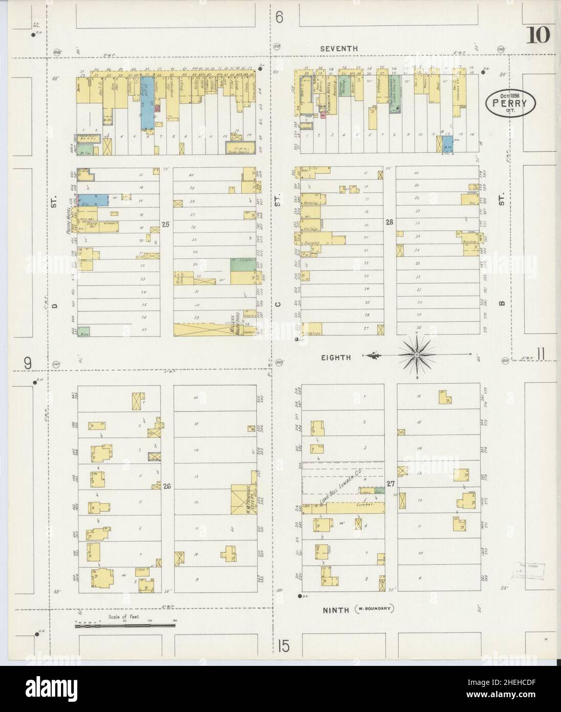 Map of perry oklahoma hi-res stock photography and images - Alamy
