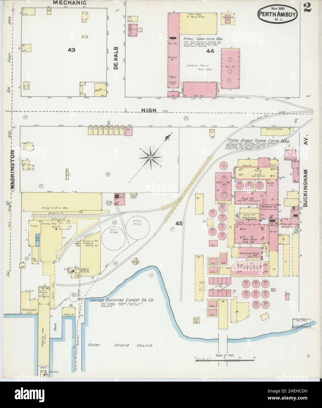 Map of perth amboy hi-res stock photography and images - Alamy