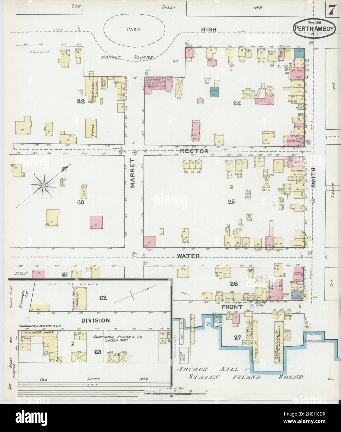 Map of perth amboy hi-res stock photography and images - Alamy