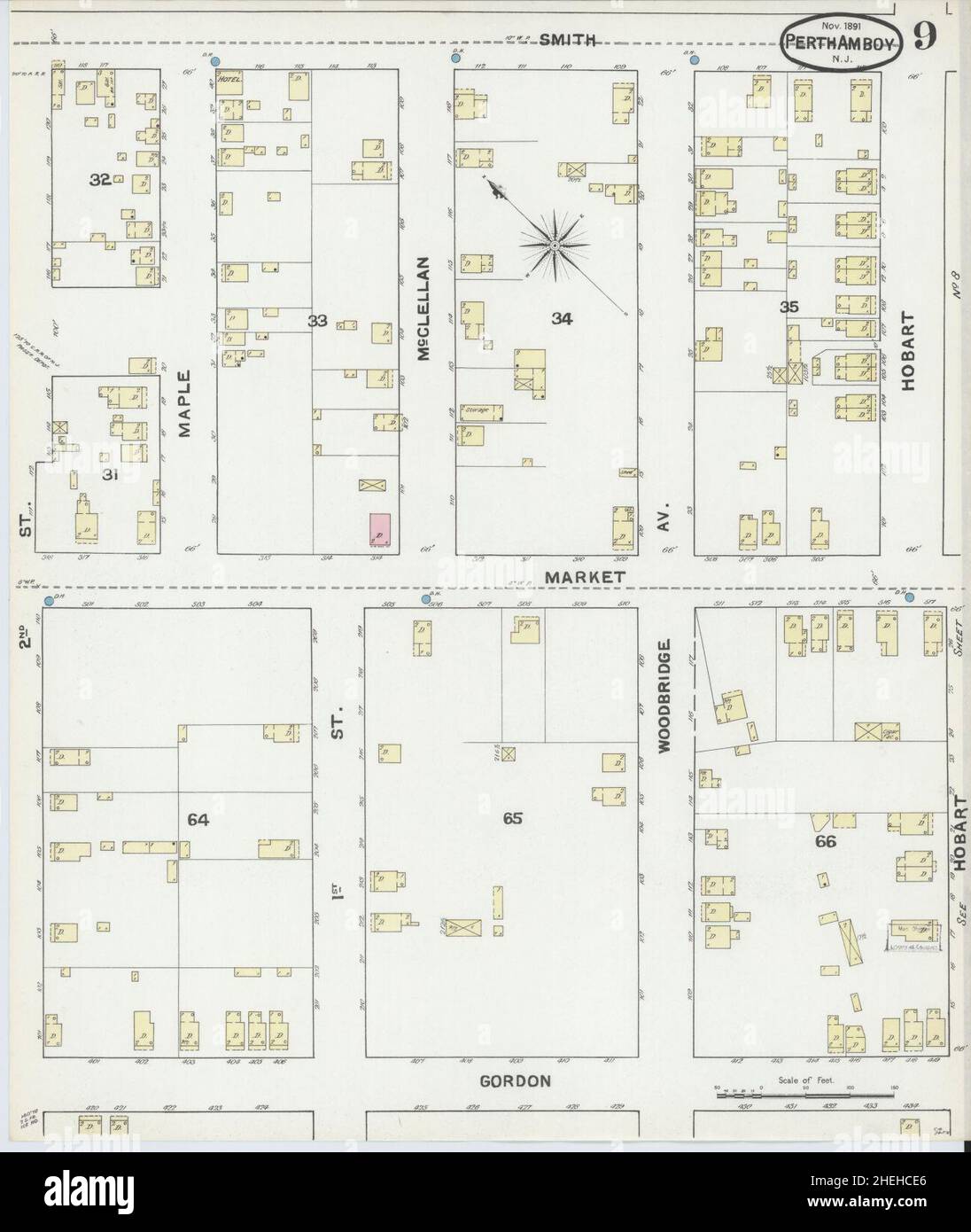 Map of perth amboy hi-res stock photography and images - Alamy