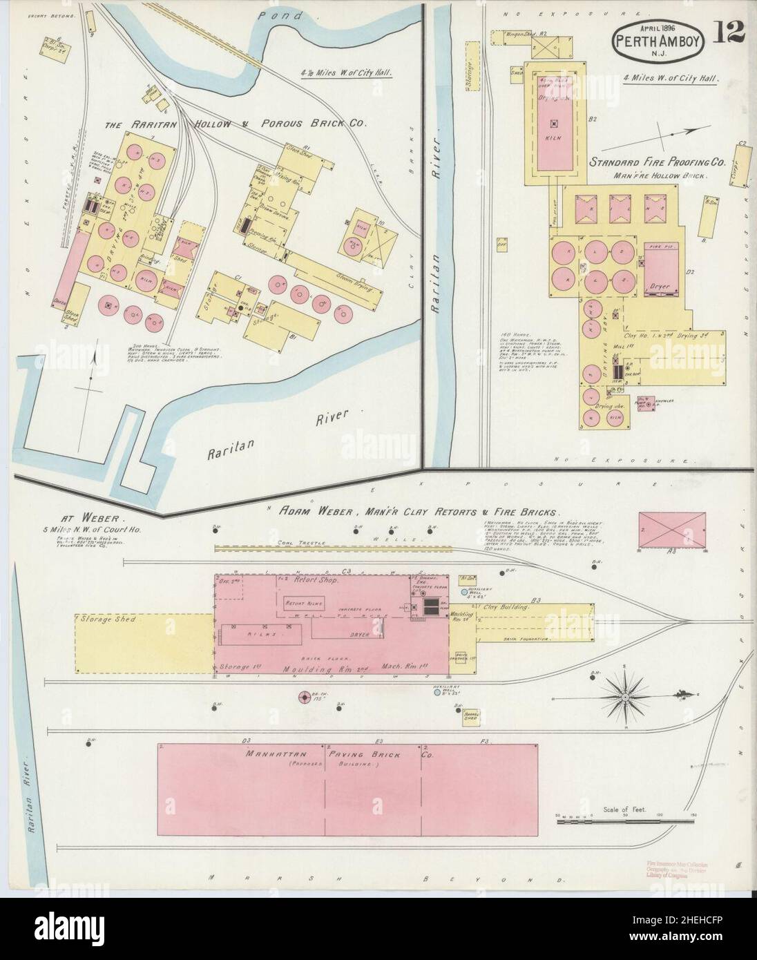 Map of perth amboy hi-res stock photography and images - Alamy