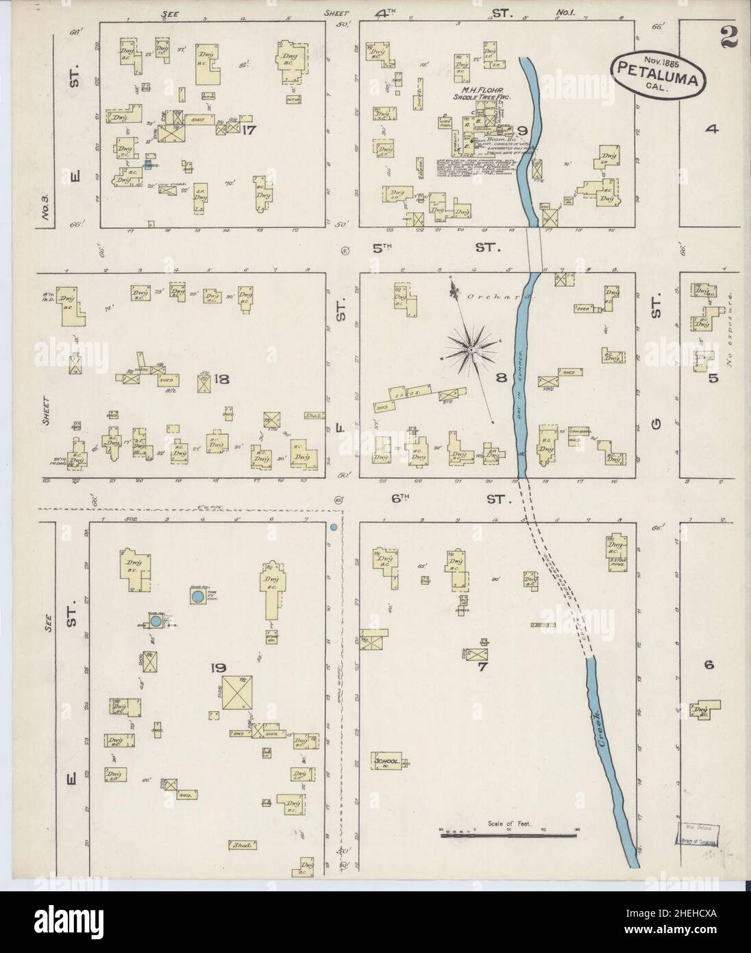 Petaluma map hi-res stock photography and images - Alamy