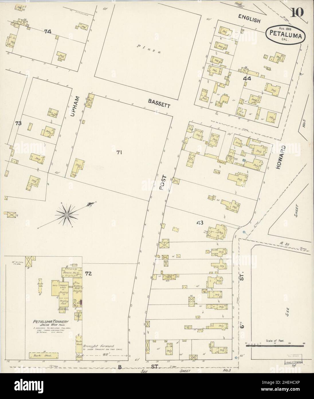 Petaluma map hi-res stock photography and images - Alamy