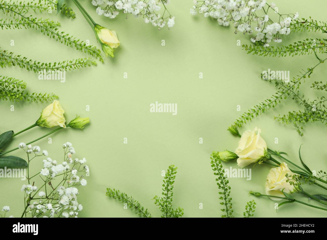 Hello spring text on green hi-res stock photography and images - Alamy