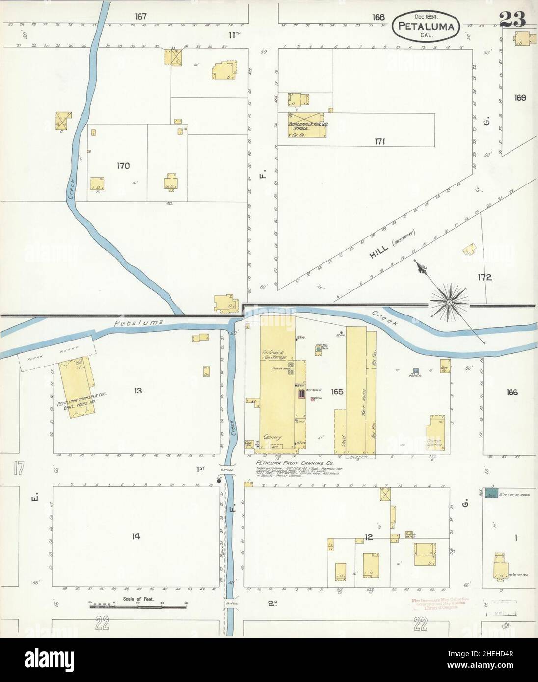 Sanborn Fire Insurance Map from Petaluma, Sonoma County, California ...