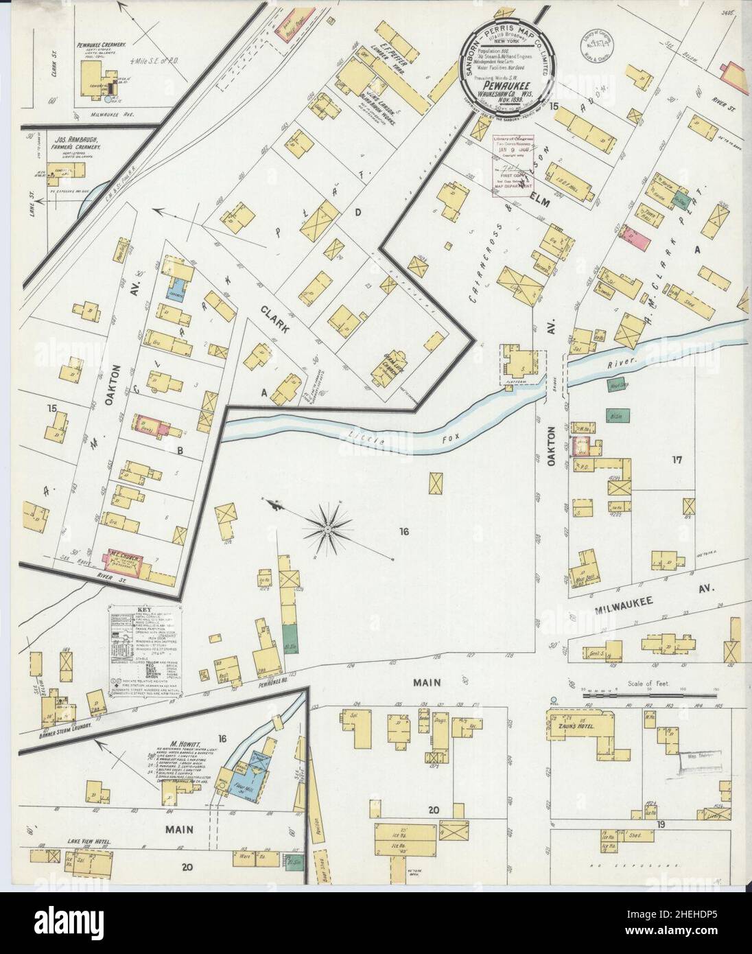 Map of pewaukee hi-res stock photography and images - Alamy