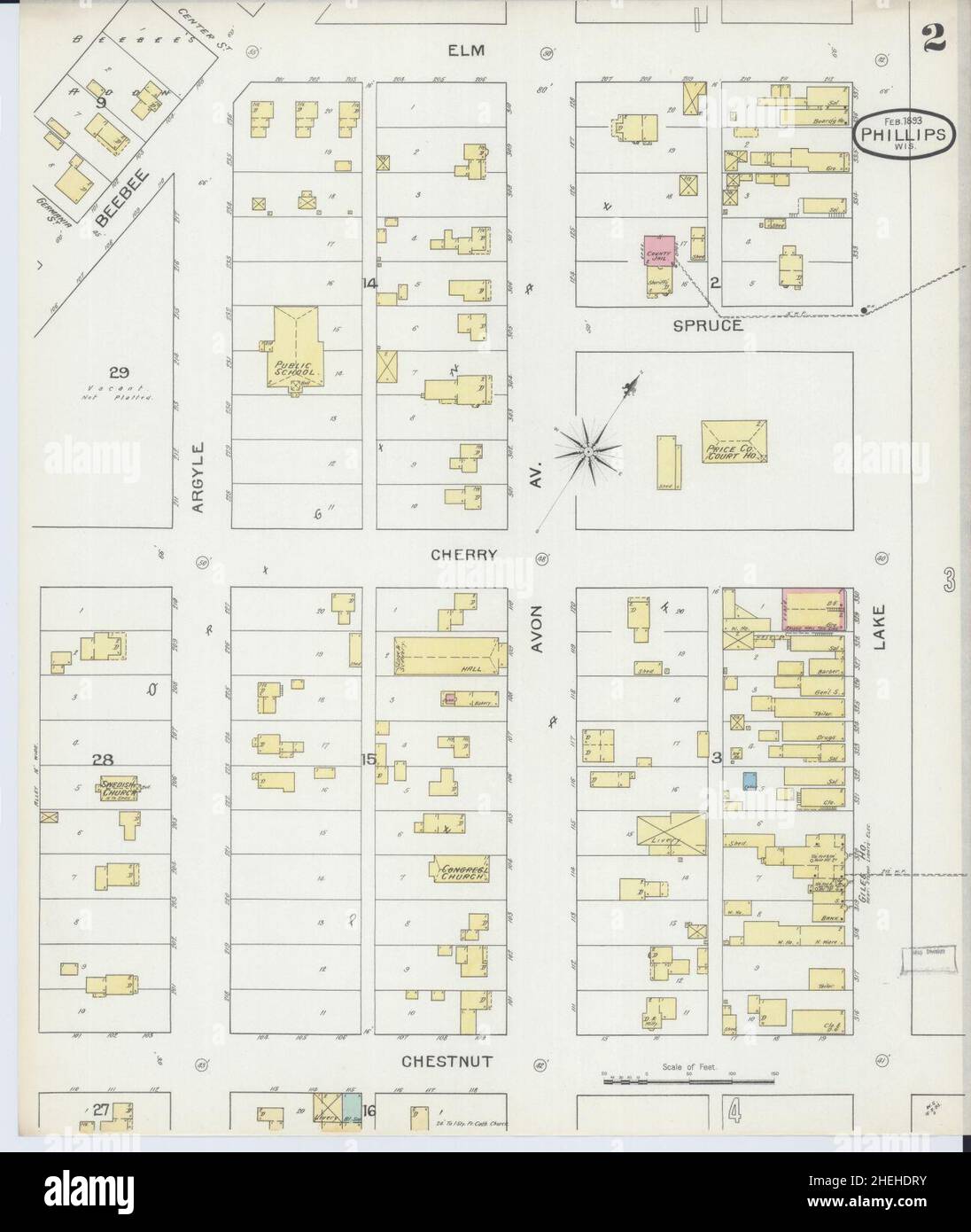 Map of phillips wisconsin hi-res stock photography and images - Alamy