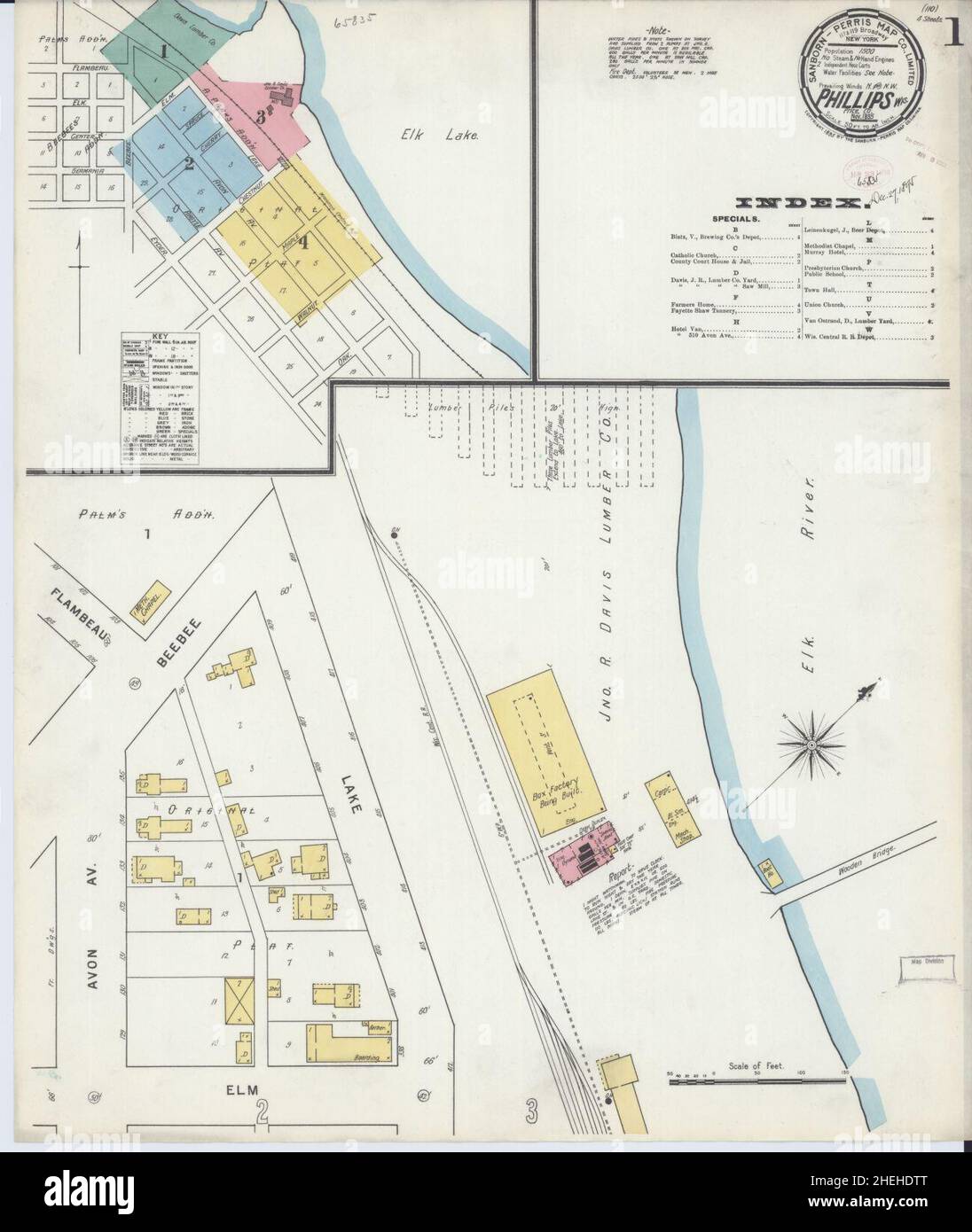 Map of phillips wisconsin hi-res stock photography and images - Alamy