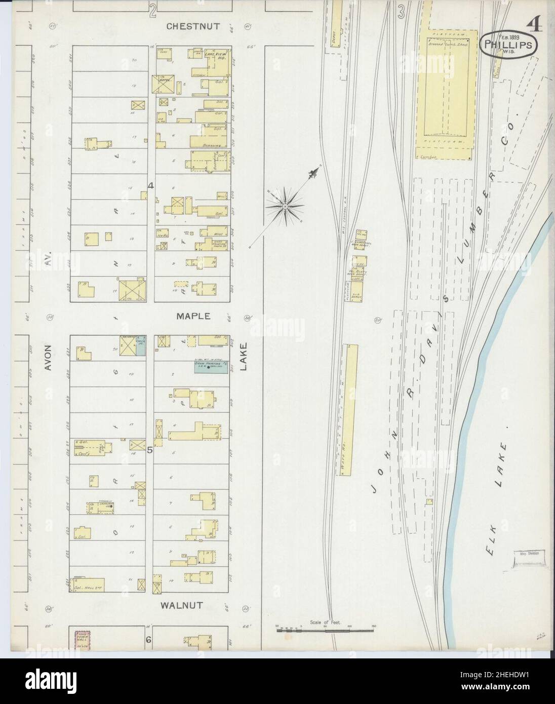 Map of phillips wisconsin hi-res stock photography and images - Alamy