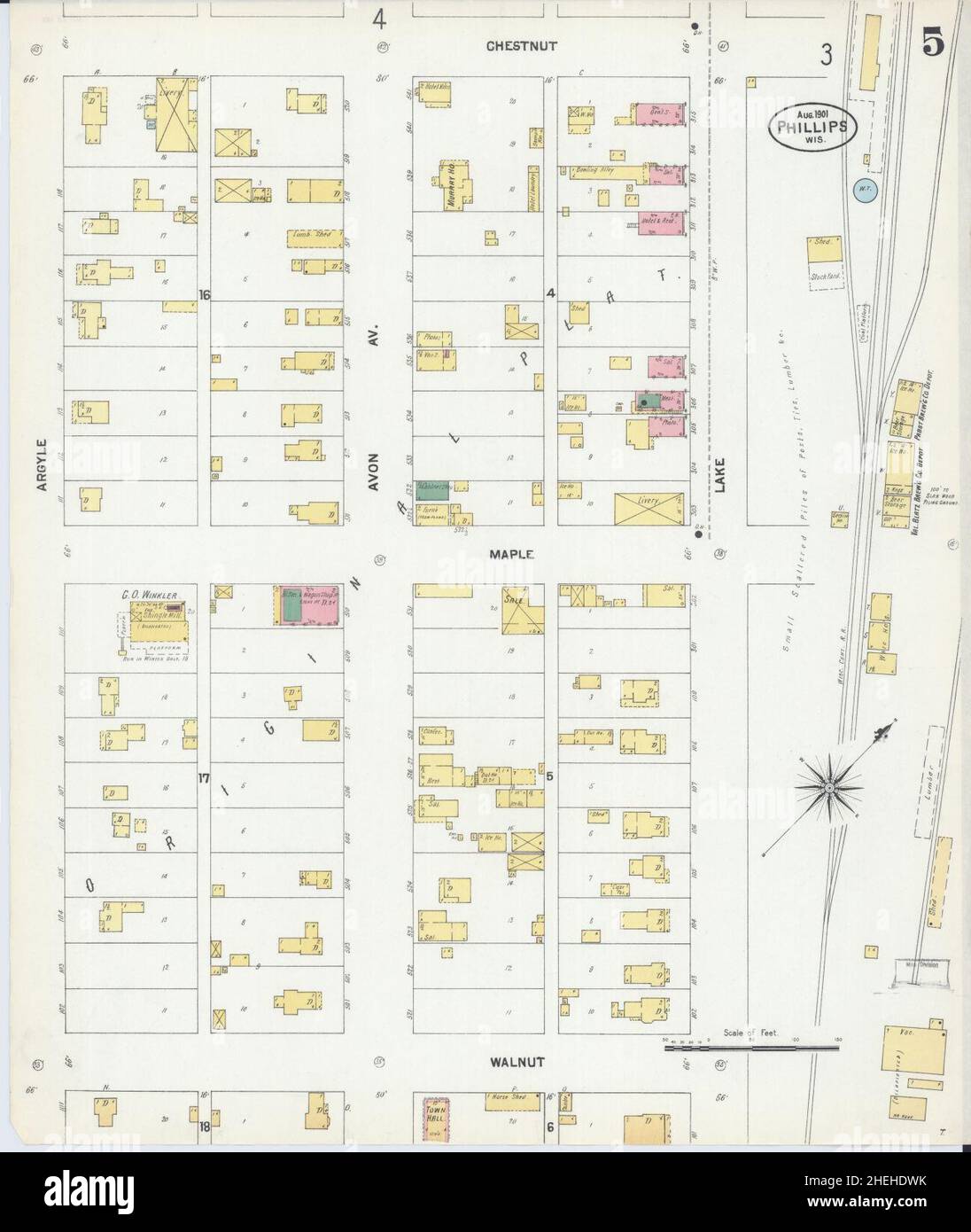 Map of phillips wisconsin hi-res stock photography and images - Alamy