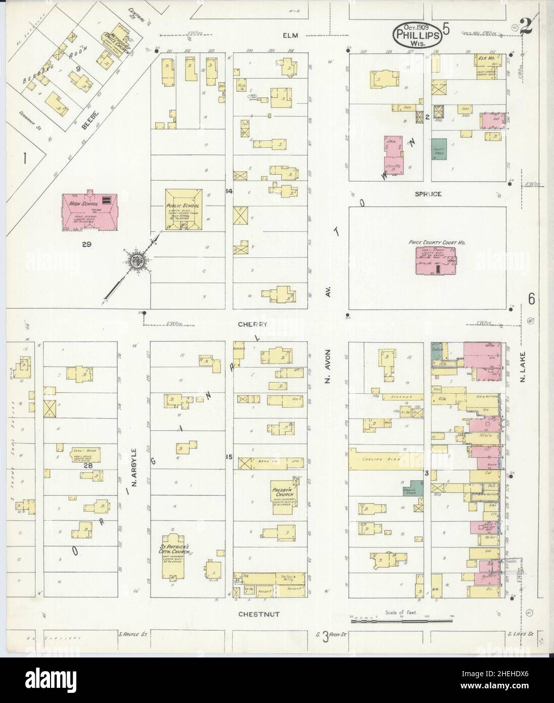 Map of phillips wisconsin hi-res stock photography and images - Alamy
