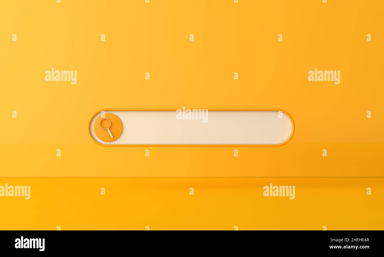 3d minimal blank search bar hi-res stock photography and images - Alamy