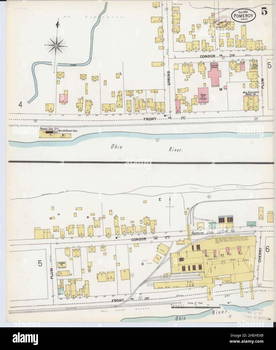 Map of pomeroy ohio hi-res stock photography and images - Alamy