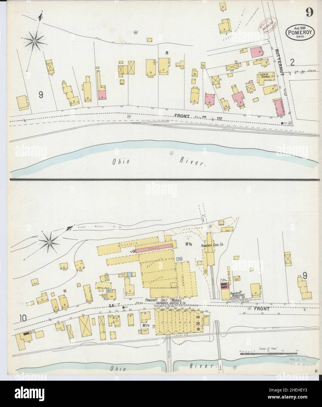 Map of pomeroy ohio hi-res stock photography and images - Alamy