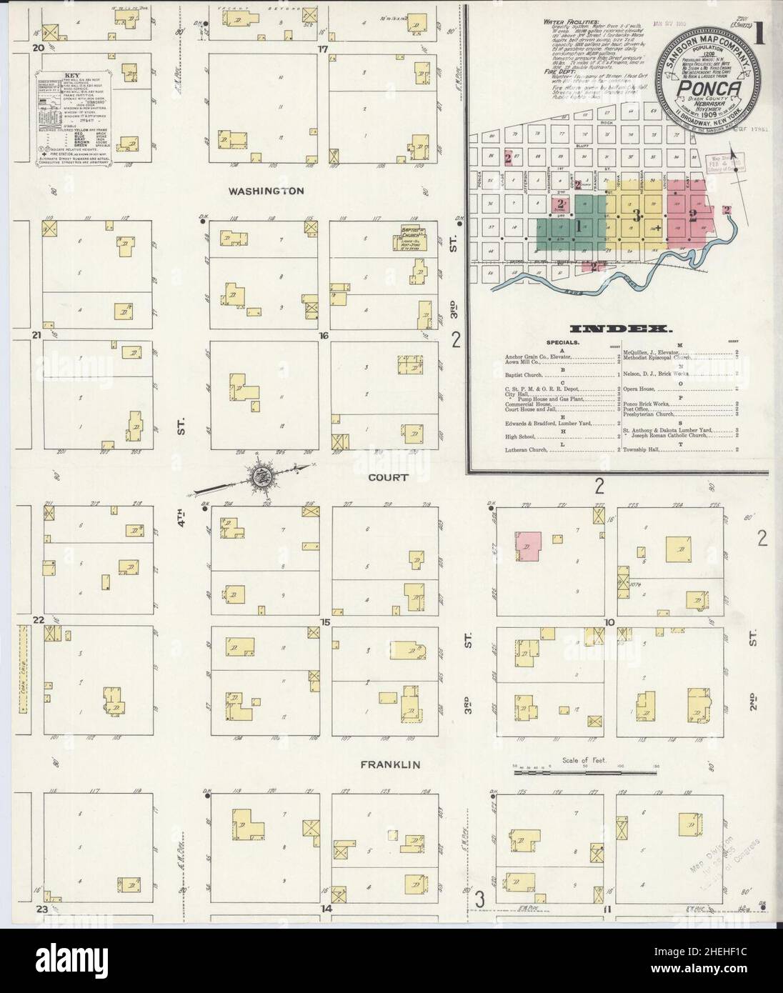 Ponca nebraska map hi-res stock photography and images - Alamy
