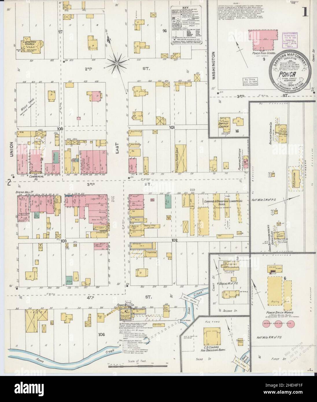 Map of ponca nebraska hi-res stock photography and images - Alamy